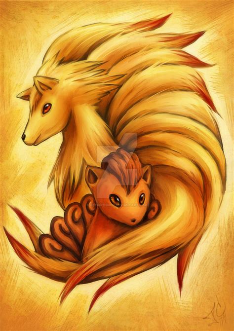 Ninetales And Vulpix By Retkikosmos On Deviantart