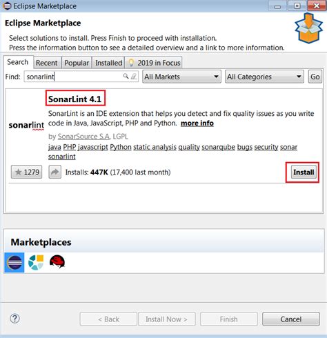 Sonarlint Instant Feedback Selenium JAVA Eclipse Total QA