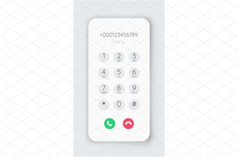 Smartphone Dial Phone Ui Illustrations ~ Creative Market