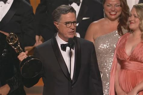 Watch Stephen Colbert Accepts Outstanding Talk Series At Emmys