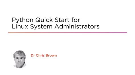 Course Preview Python Quick Start For Linux System Administrators