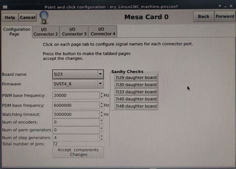 How To Add A New Mesa Card To Pncconf Page LinuxCNC