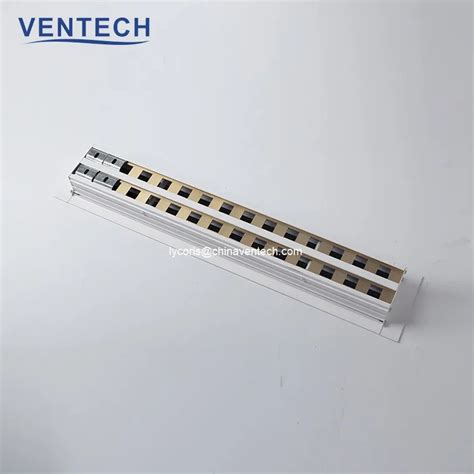 Air Conditioning Linear Slot Diffuser Bar Grille Ceiling Ventilation Diffuser Plenum Box Adaptor