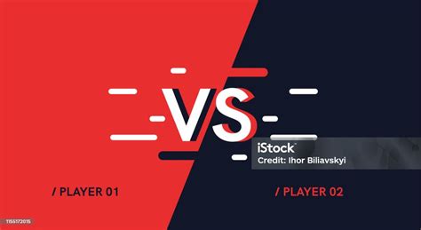 대 화면 파란색과 빨간색 추상적 Vs 배경 템플릿 싸움 간단한 현대 만화 디자인입니다 평면 스타일 벡터 일러스트입니다 Championship에 대한 스톡 벡터 아트 및 기타