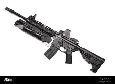 Lanzagranadas M4a1 Acog Colt M4a1 Carabina Con Acog Alcance Y M203