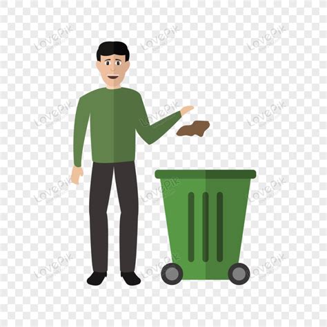 벡터에 쓰레기 던지기 Png 일러스트 무료 다운로드 Lovepik