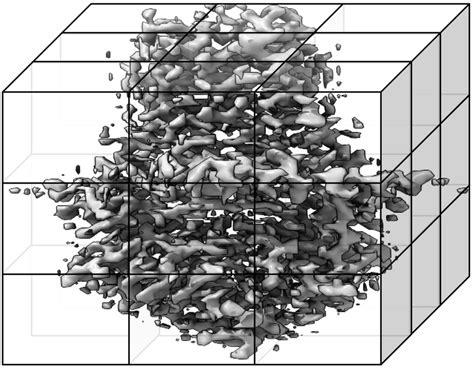 An Example Of Density Map Grid Resampling And Division Of A Cryo Em