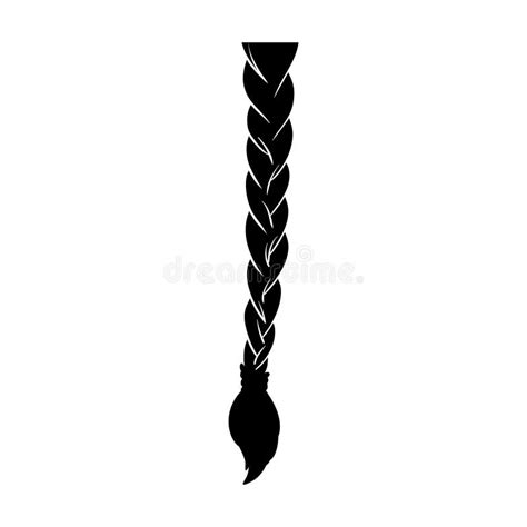 Hair Braided Icon Vector Women S Braid Illustration Sign Hair Symbol