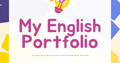 Портфоліо учня 5 класу з англійської мови English Portfolio 5th Grade Інші методичні