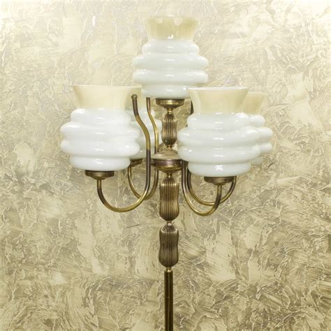 Винтажный бронзовый торшер на 5 ламп. Арт. 15669 : MiEsperanza