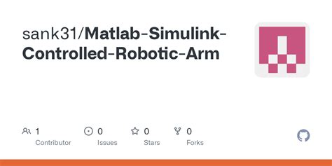 Github Sank31matlab Simulink Controlled Robotic Arm