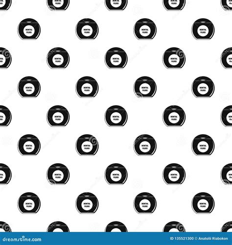 Round Box Floss Pattern Seamless Vector Stock Vector Illustration Of Hygiene Mouth 135521300