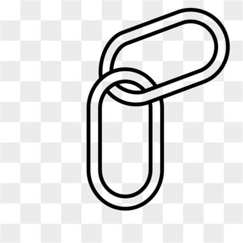 Download Black And White Line Drawing Of Connected Chain Links Pngs