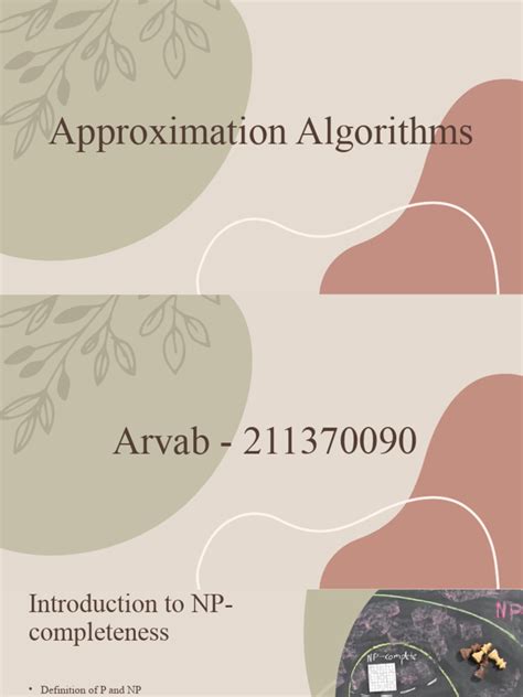 approximation algorithms pdf