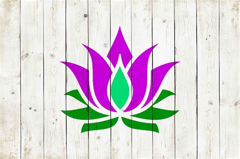 Lotus Stencil Reusable Color Draw Paint Custom Stencil Art Etsy