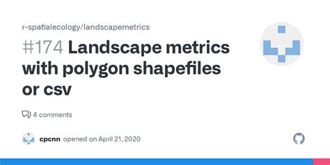 landscape metrics with polygon shapefiles or csv · issue 174 · r