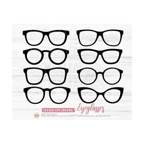 Eyeglasses Svgsummerfashioneyewearbundlepngdxfcut Fil Inspire