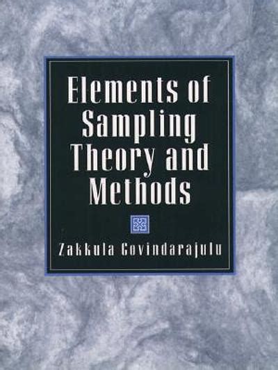 Elements Of Sampling Theory And Methods