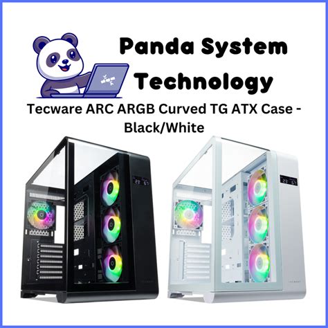 Tecware Arc Argb Curved Tg Atx Case Black White Shopee Malaysia