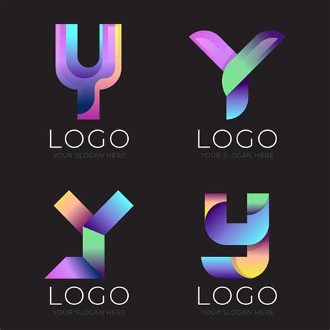 Premium Vector Gradient Logo With Abstract Shape Vector Abstract Logo Design Elements Colorful