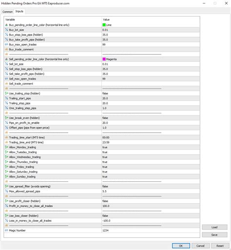 Hidden Pending Orders Pro Ea Mt5