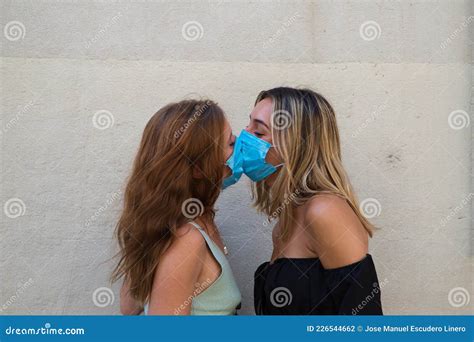 Two Beautiful Young Women On Holiday The Women Are Lesbians And They