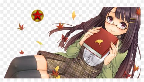 Cute Cartoon Nerd Girl