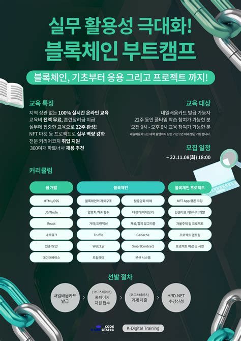 무료 블록체인 기초에서 프로젝트까지 코드스테이츠 블록체인 부트캠프 8기 모집 공모전 대외활동 링커리어