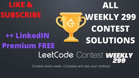 Leetcode Weekly Contest 299 Solutions Python All Solution Added