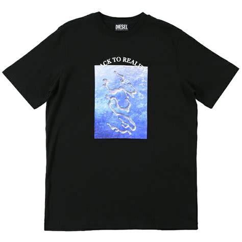 【楽天市場】【30 Offクーポンあり】 Diesel ディーゼル メンズ デジタルプリント クルーネック コットン 半袖tシャツ カットソー【t Just C6】【サイズxs】【ブラック