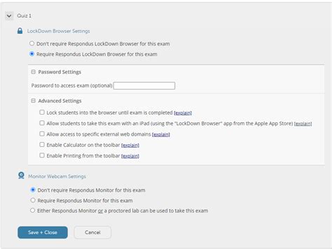 Using Respondus Lockdown Browser And Monitor Fairleigh Dickinson University It