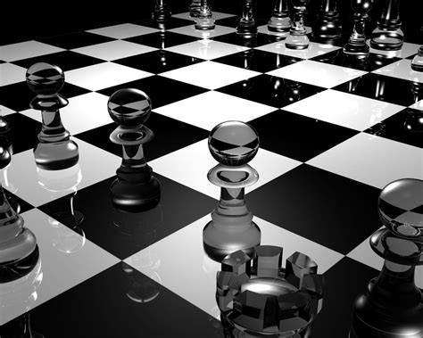 3d Шахматная доска обои для рабочего стола картинки фото 1280x1024