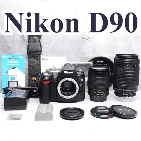 超望遠レンズ＆カンタン撮影 Nikon D90 一眼レフカメラ ダブルレンズ メルカリ