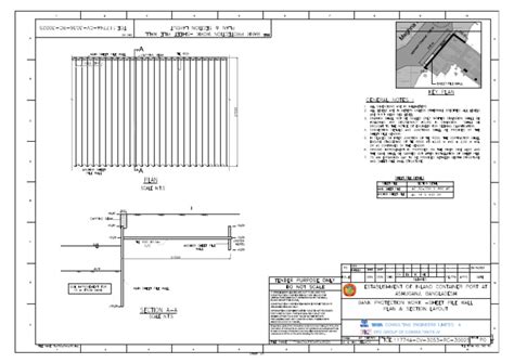 Sheet Pile Drawing Ashu Ganj Port Project Pdf