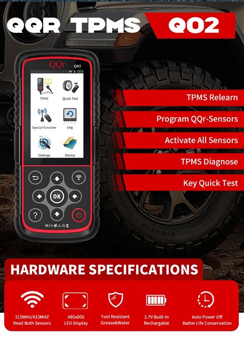 Universal TPMS Scan Tool With 5V Sensor Activator Programmer Battery Tester Car Diagnosis Tool