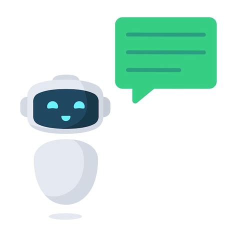 Chatbot Message Bubble Vectorart En Anglais Vecteur Gratuite