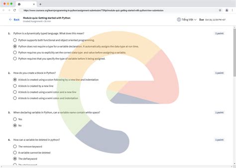 module quiz getting started with python module 1