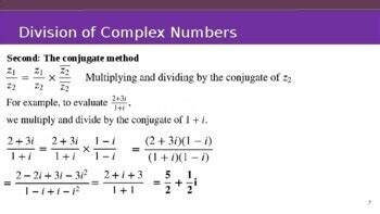 Division Of Complex Numbers By Wal San TPT