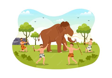 Neolithic People Hunting