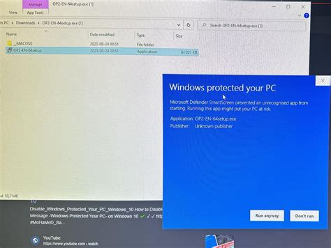 Windows Protected Your Pc R Windows10