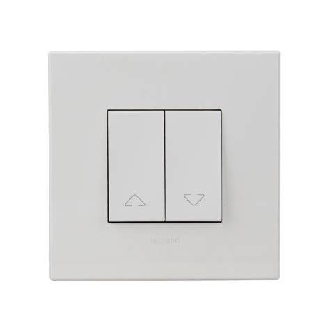 Arteor Electric Roller Blind Controller Double Switch 10a 2 Module White 572220