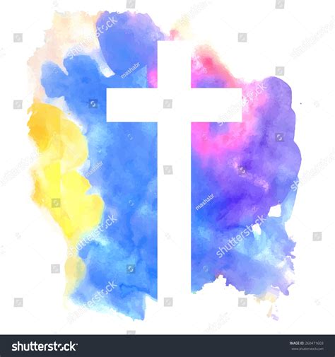 Colorful Abstract Background Cross Stock Vector Royalty Free 260471603