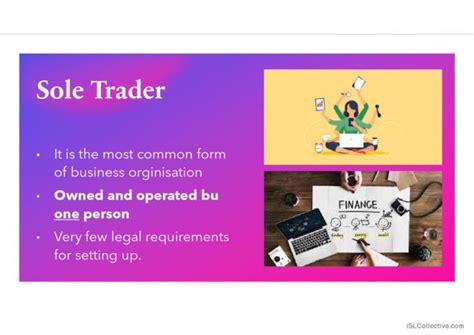 Forms Of Business Organisations English Esl Powerpoints