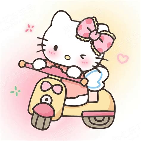 Hello Kitty 摩托車 貼紙 個性創意 車貼 機車貼紙 Kt貓 可愛 電瓶車貼紙 劃痕 遮擋 防水 貼畫 蝦皮購物