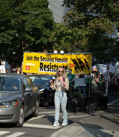 Roe V Wade Women S Day Protest In Seattle Washington On October 8