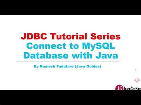 Learn JDBC Tutorial Part 2 Connect To MySQL Database With Java Mind