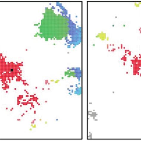 Cellular Automata Model Of Species Dispersal Generating Two