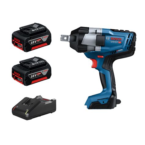 Kit Bosch Chave De Impacto Gds 18v 1050 H 2 Baterias 4ah E Carregador