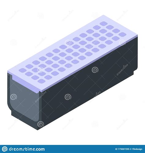 Road Gutter Icon Isometric Style Stock Vector Illustration Of City Hole 179007295