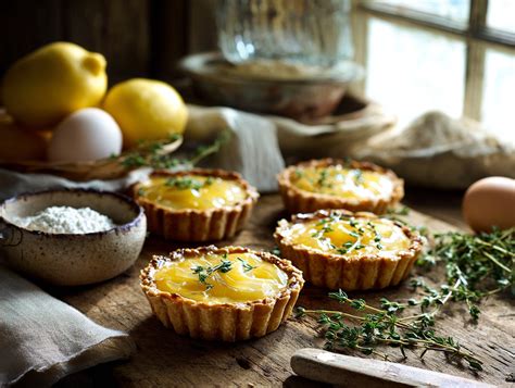 Zesty Lemon Thyme Tarts Bursting With French Flavor